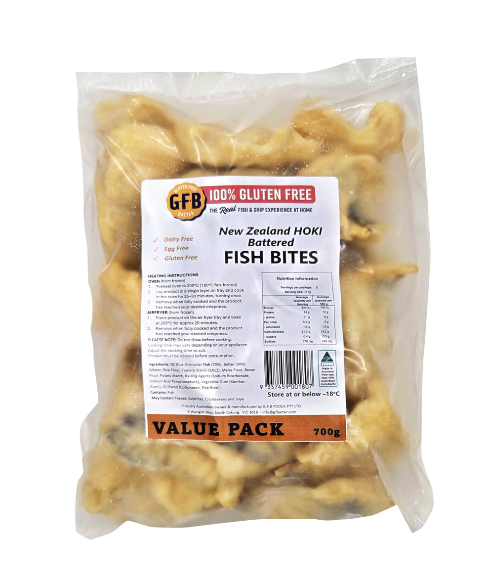 Gluten Free NZ Hoki Fish Bites in Crispy Batter – GF Batter